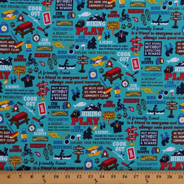 Boy Scout Fabric - Etsy