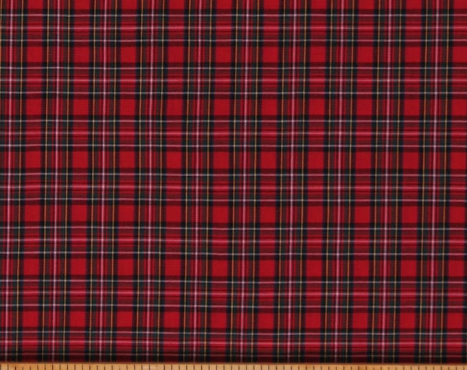 Cotton Plaid Simple Classic Plaid Dutch Seven Berry Red Cotton - Etsy