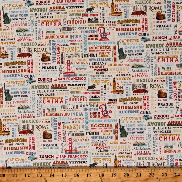 Travel Fabric - Etsy