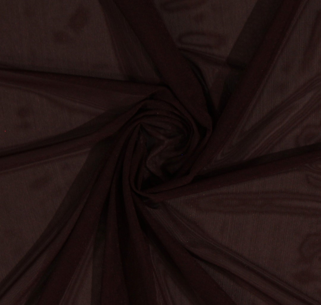 English Netting Brown Mesh Solid Fabric by the Yard D466.02 - Etsy
