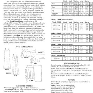 Folkwear Greek Island Dress Tunic Jacket #266 Sewing Pattern (pattern ...