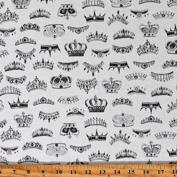 Fabric by the Yard Crowns - Etsy