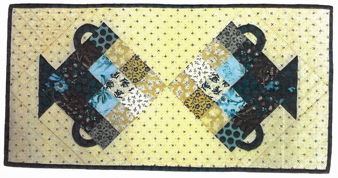 Quilt Kit Candy Dish 14" X 28" Table Runner Quilt Featuring "something ...