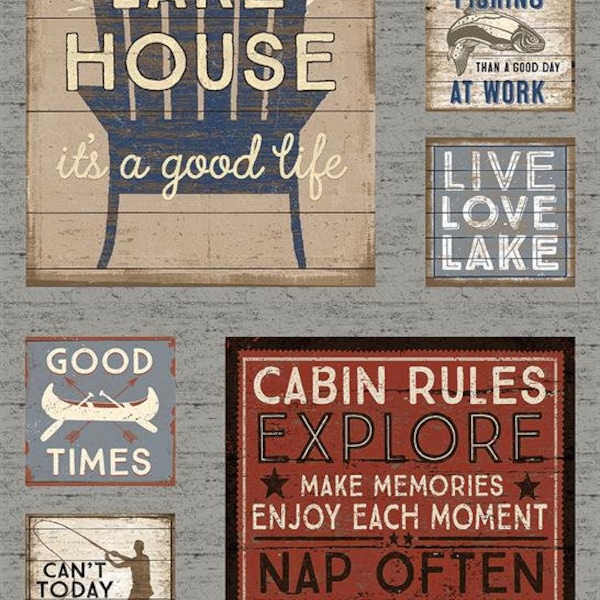 Lake House Quilt Panel - Etsy