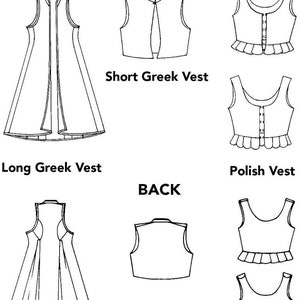 Folkwear 126 Vests From Greece & Poland Polish Greek Waistcoat ...