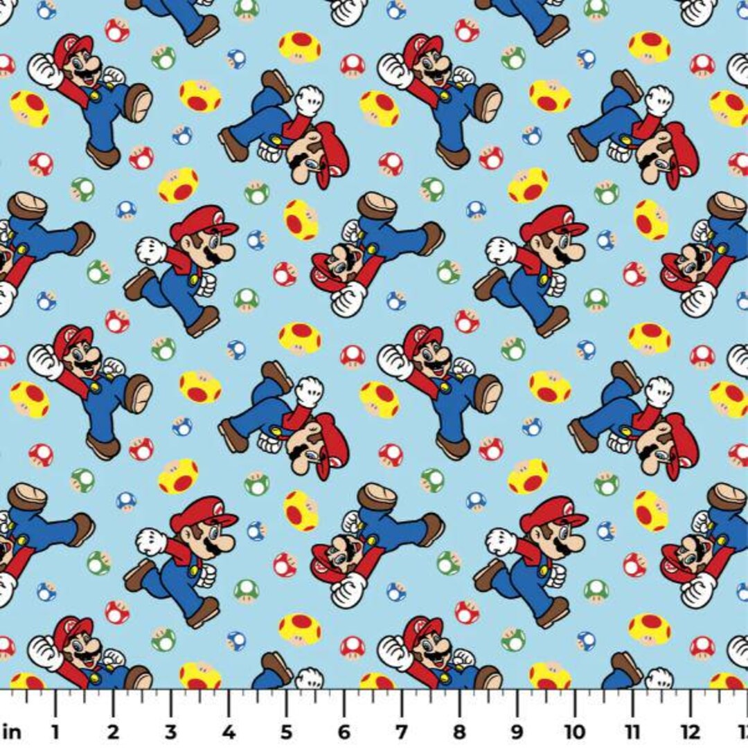 Cotton Mario and Mushroom Toss Nintendo Power up Officially Licensed by ...