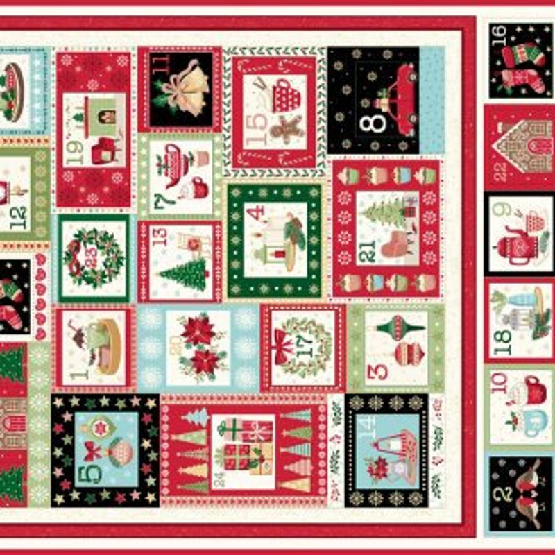 Fabric Advent Panel - Etsy
