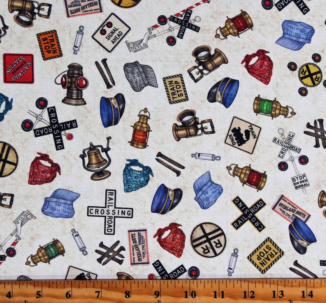 Cotton Trains Railroad Crossing Signs Gear Equipment Conductors Hats ...