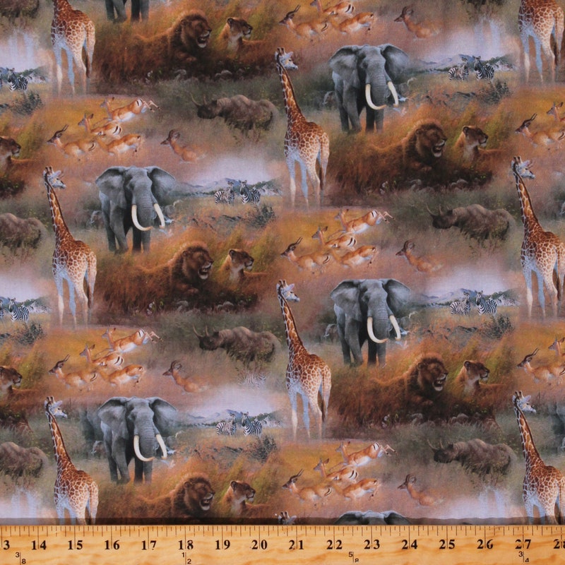 Safari Fabric - Etsy
