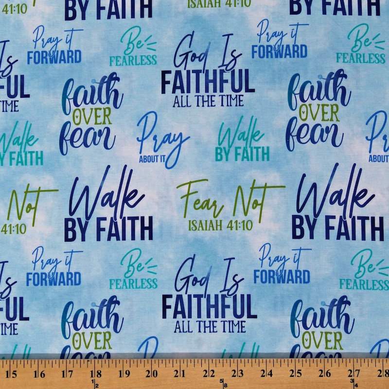 Christian Fabric by the Yard - Etsy