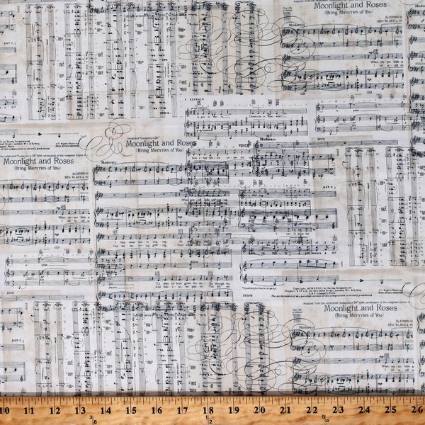 Music Fabric - Etsy