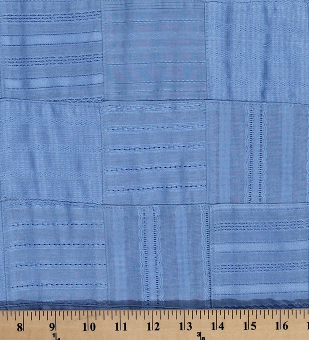 Blue Patchwork Cotton Fabric by the Yard (9630T-11M) - Etsy