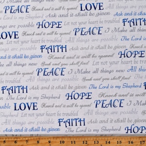 Christian Themed Fabric by the Yard - Etsy