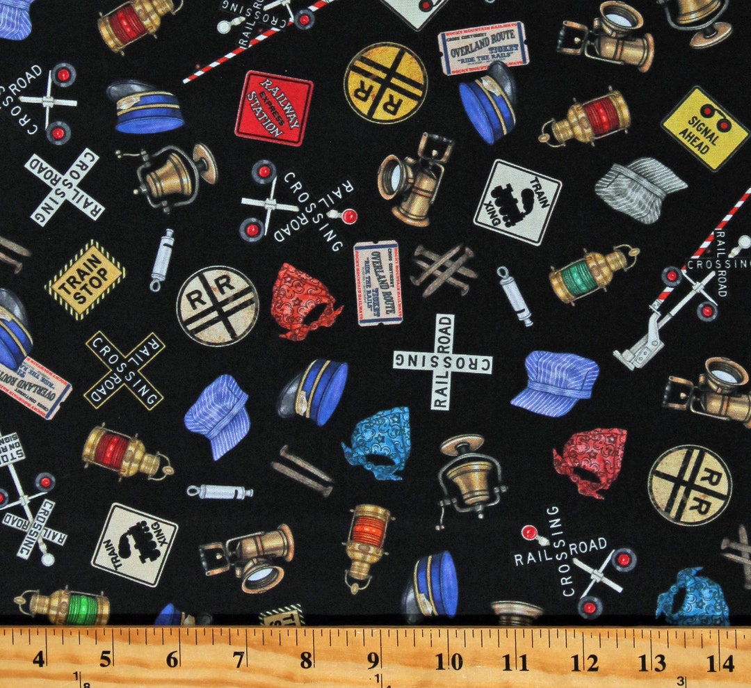 Cotton Trains Railroad Crossing Signs Gear Equipment Conductors Hats ...