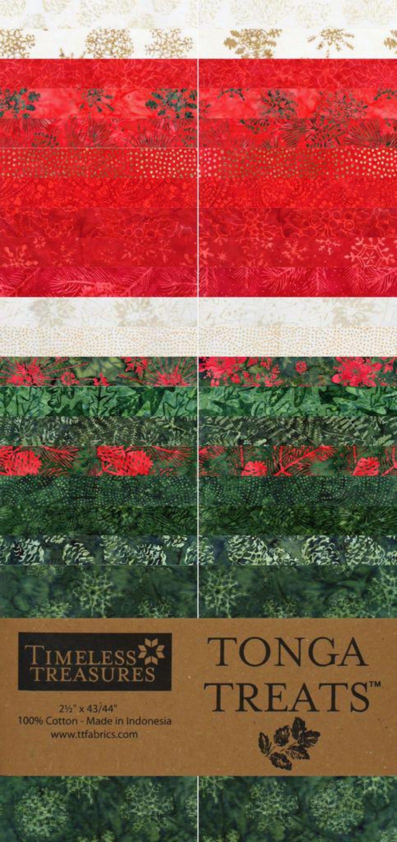Tonga Treats Timeless Treasures Hand-dyed Batiks Christmas Winter ...