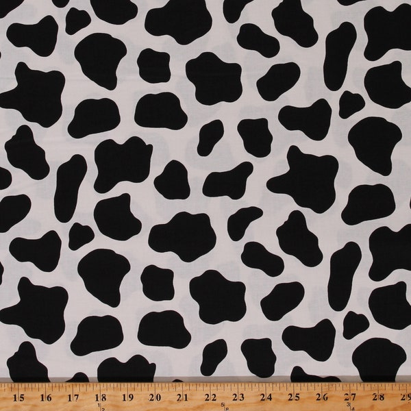 Cow Print Fabric - Etsy
