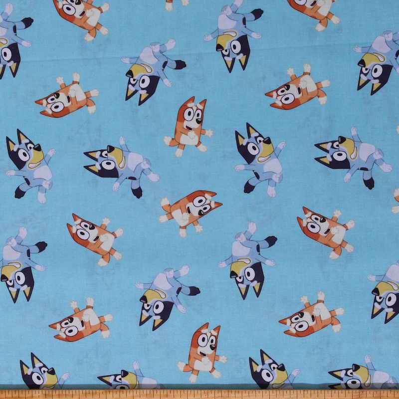 Bluey Fleece Fabric - Etsy