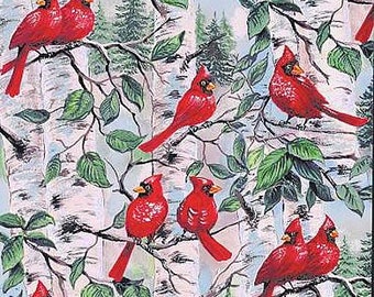 Cardinal Bird Fleece | Etsy