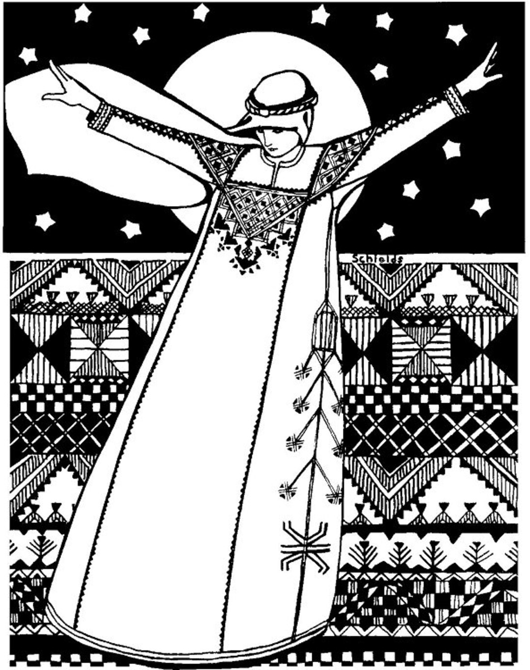 Folkwear #105 Syrian Dress Robe Gown Frock Syria Middle Eastern ...