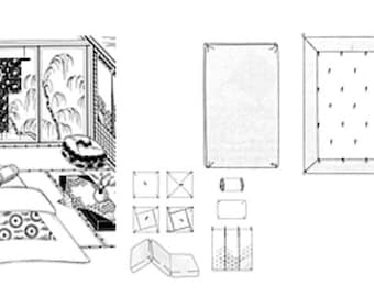 Zabuton Sewing Pattern - Etsy