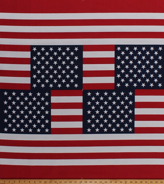 35.5 X 68 Packcloth Panel Flags USA Patriotic | Etsy