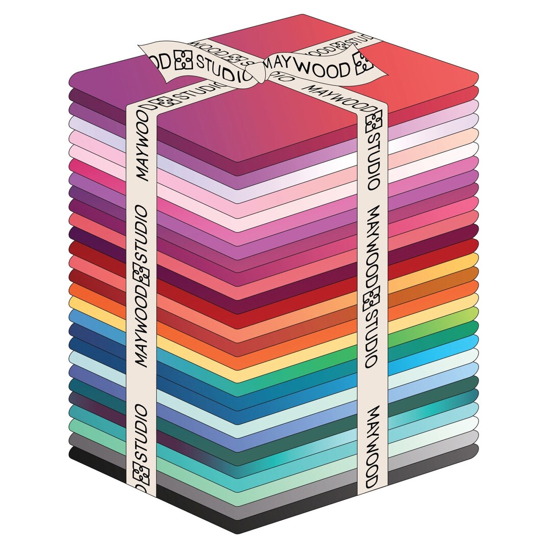 Fat Quarter Bundle - Gelato Multi-color Ombres Maywood Studio 28 Count ...