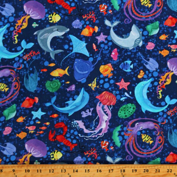 Sea Animal Fabric - Etsy