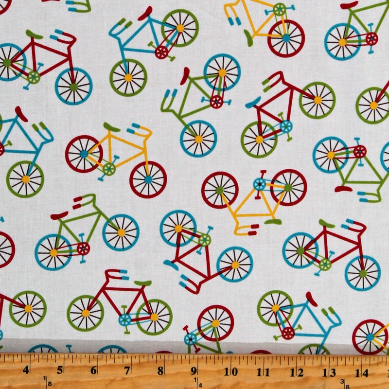 Bicycle Fabric - Etsy