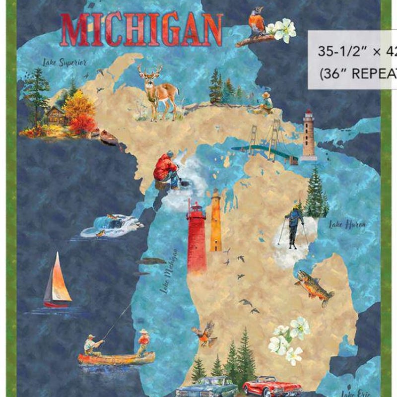 Michigan Quilt Panels - Etsy