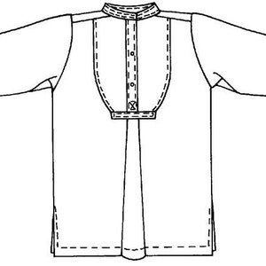 Folkwear Victorian Shirt #202 Bib Front Dress Shirt 1870's Traditional ...
