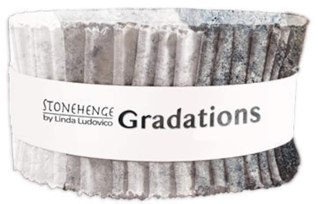 Jelly Roll - Stonehenge by Linda Ludovico Gradations Graphite Grays ...