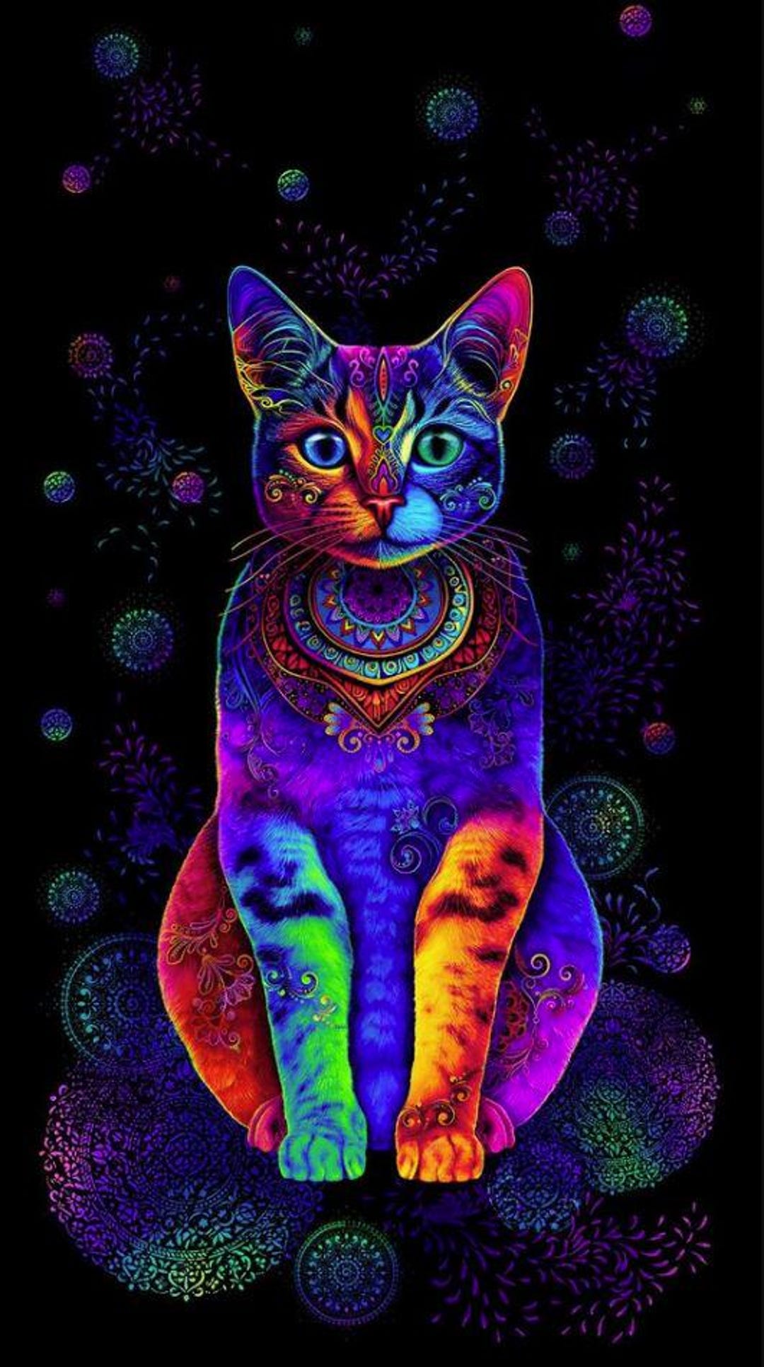 24" X 44" Panel Wildcat Cats Kittens Kitty Animals Pets Colorful ...
