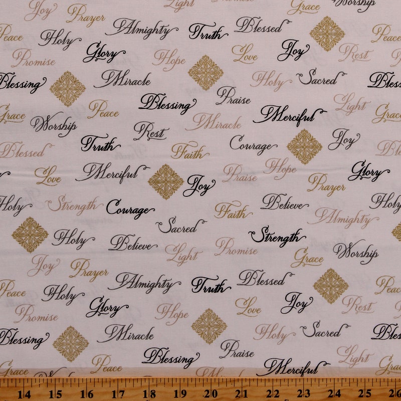 Christian Fabric - Etsy