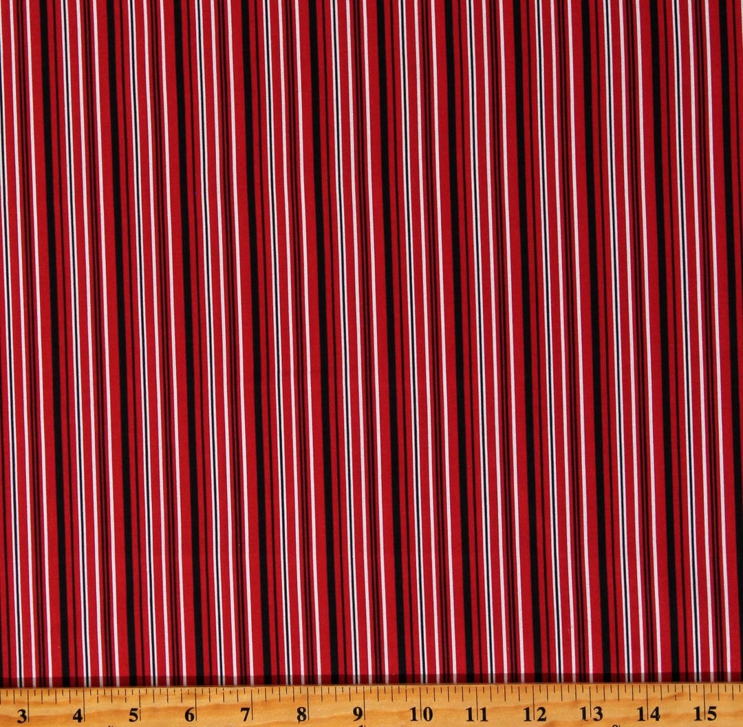 Cotton Urk Roman Stripe Striped Red Black White Stripes Patterned ...