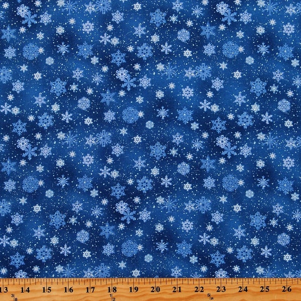 Snowflake Fabric - Etsy