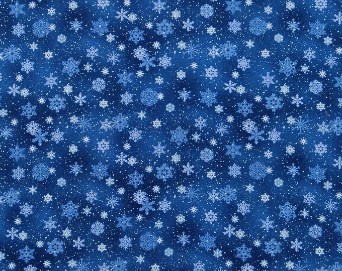 Snowflake Fabric Red Snowflakes Timber Gnomies Tree Farm - Etsy