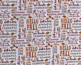 Hello Fall Fabric - Etsy