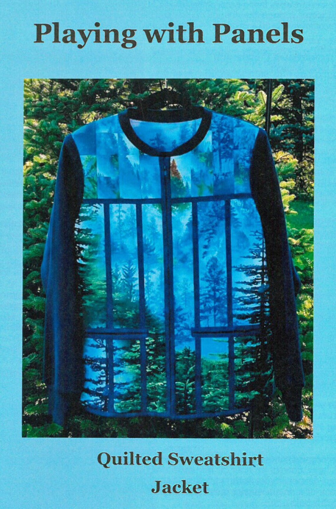 Sewing Pattern Quilted Sweatshirt Jacket Playing With Panels - Etsy