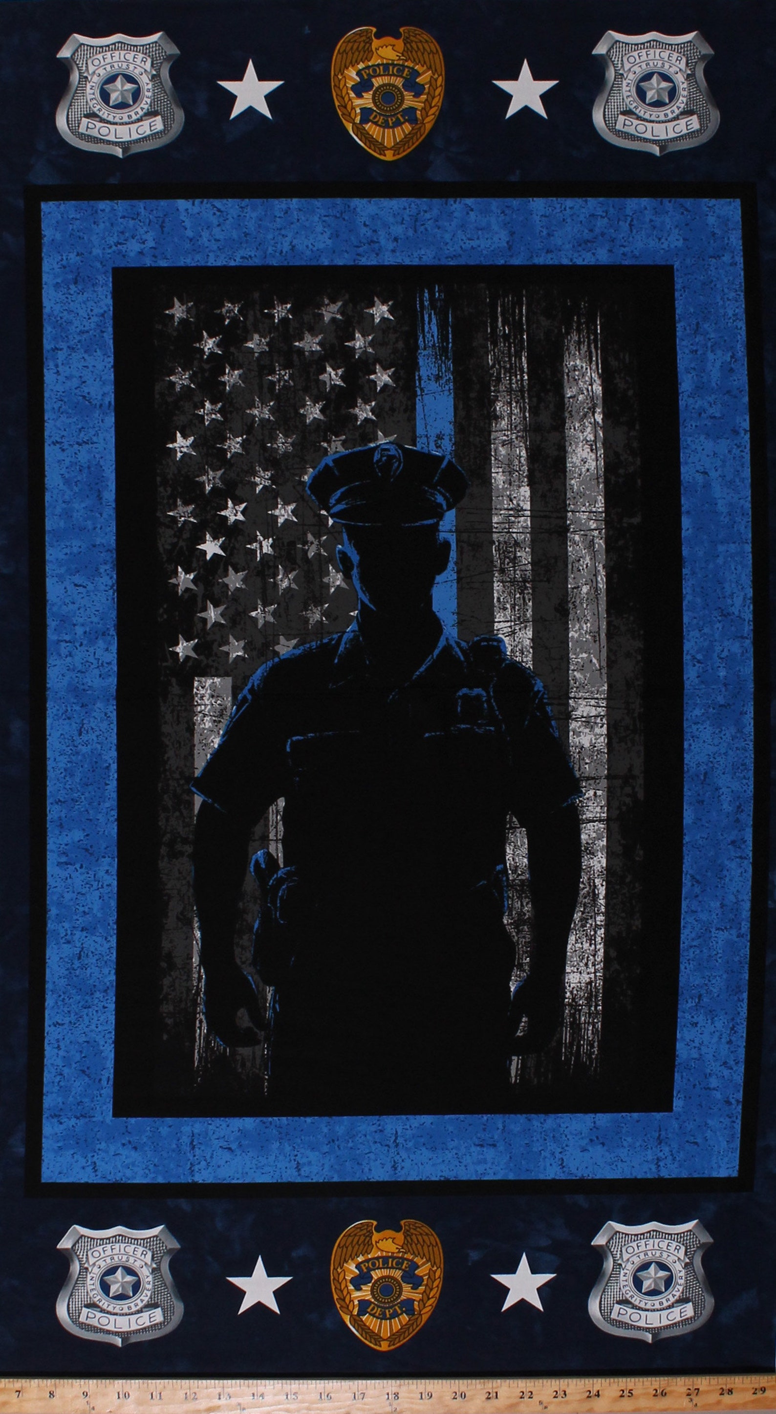 23.5 X 43 Panel Police Department Flag Law - Etsy