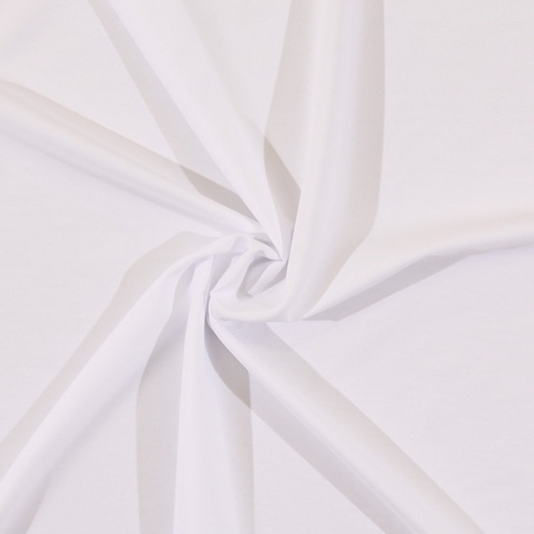 Polyester Pongee Lining Fabric by the Yard - White (2560-white) D267.06 ...