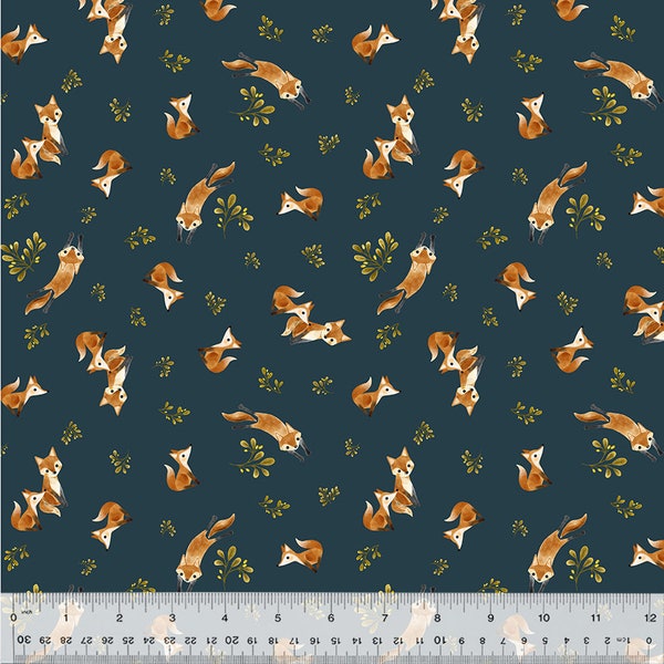 Fox Print Fabric - Etsy