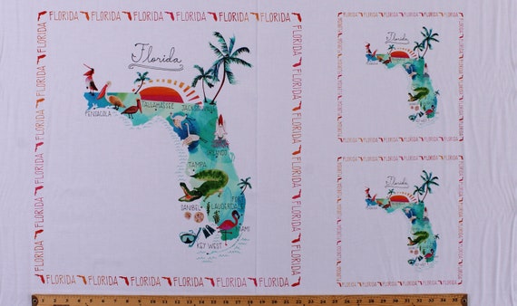 24 X 44 Panel Florida State Symbols the Sunshine | Etsy