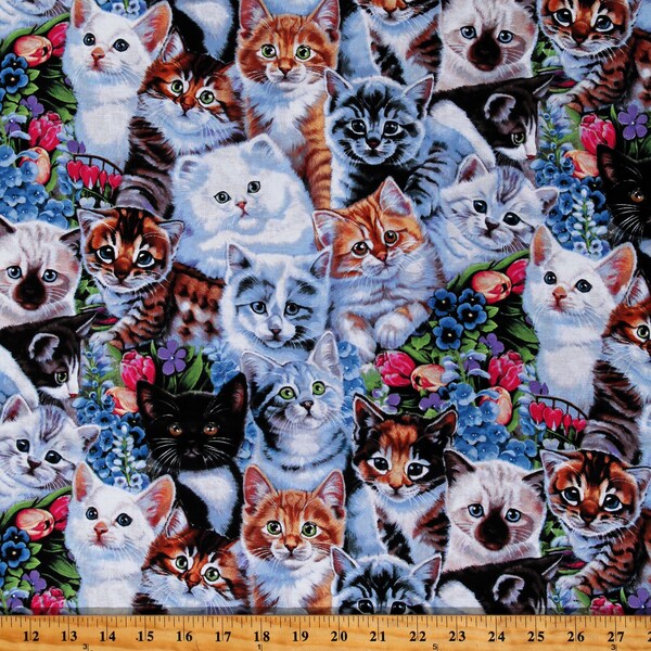 Tulip Print Fabric - Etsy