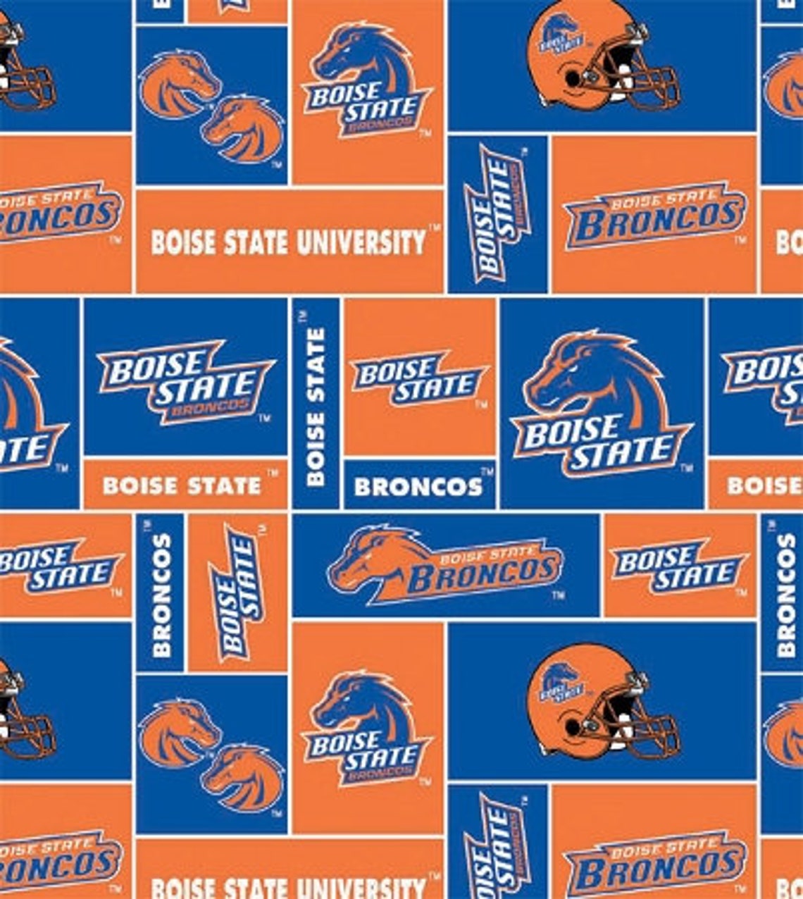 Fleece Boise State University Broncos College Fleece Fabric - Etsy
