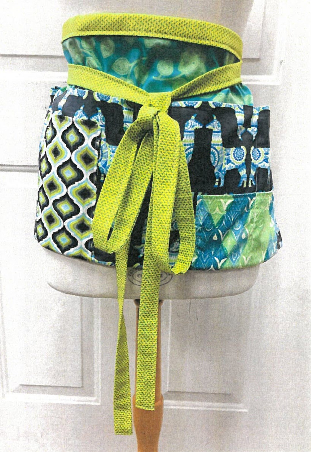 Apron Sewing Kit - Amanda Jane Seven-pocket Work Apron Cotton Fabric ...