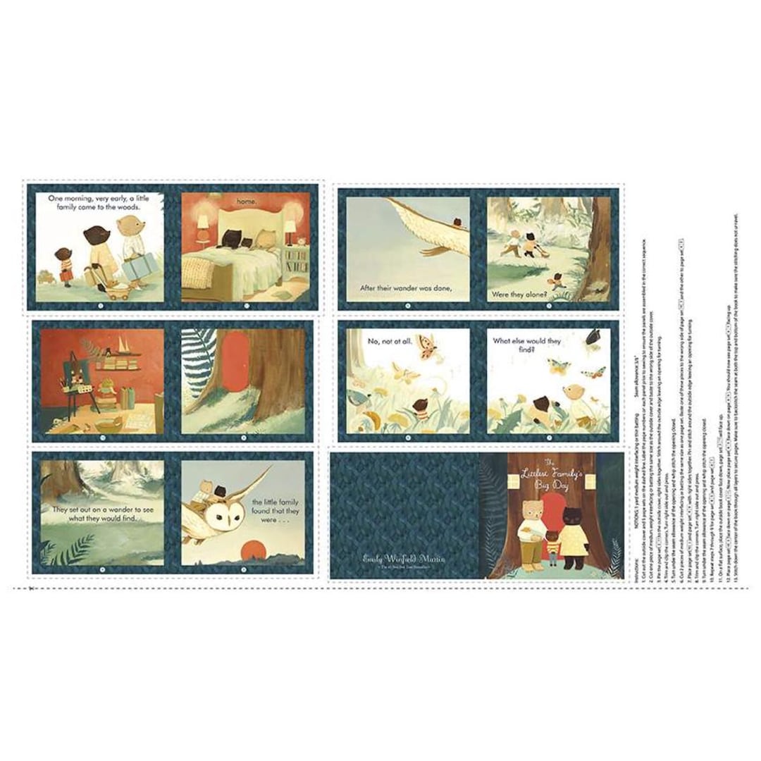 24" X 44" Panel "the Littlest Family's Big Day" Emily Winfield Martin ...