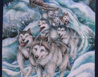 Dog Sledding Fabric - Etsy