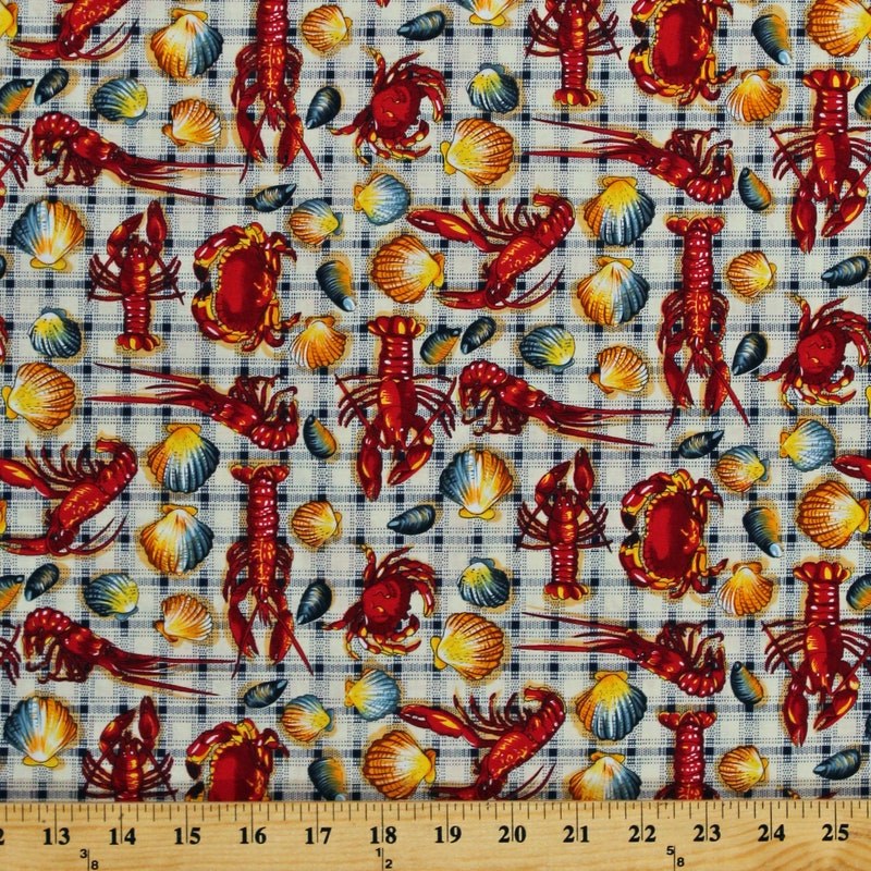 Crab Fabric - Etsy