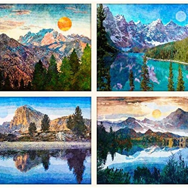 Mountain Scene Quilt - Etsy