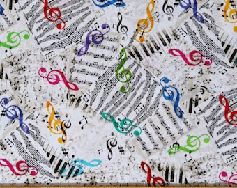 Black and White Piano Fabric Piano Music by Leahvanlutz Black and White ...